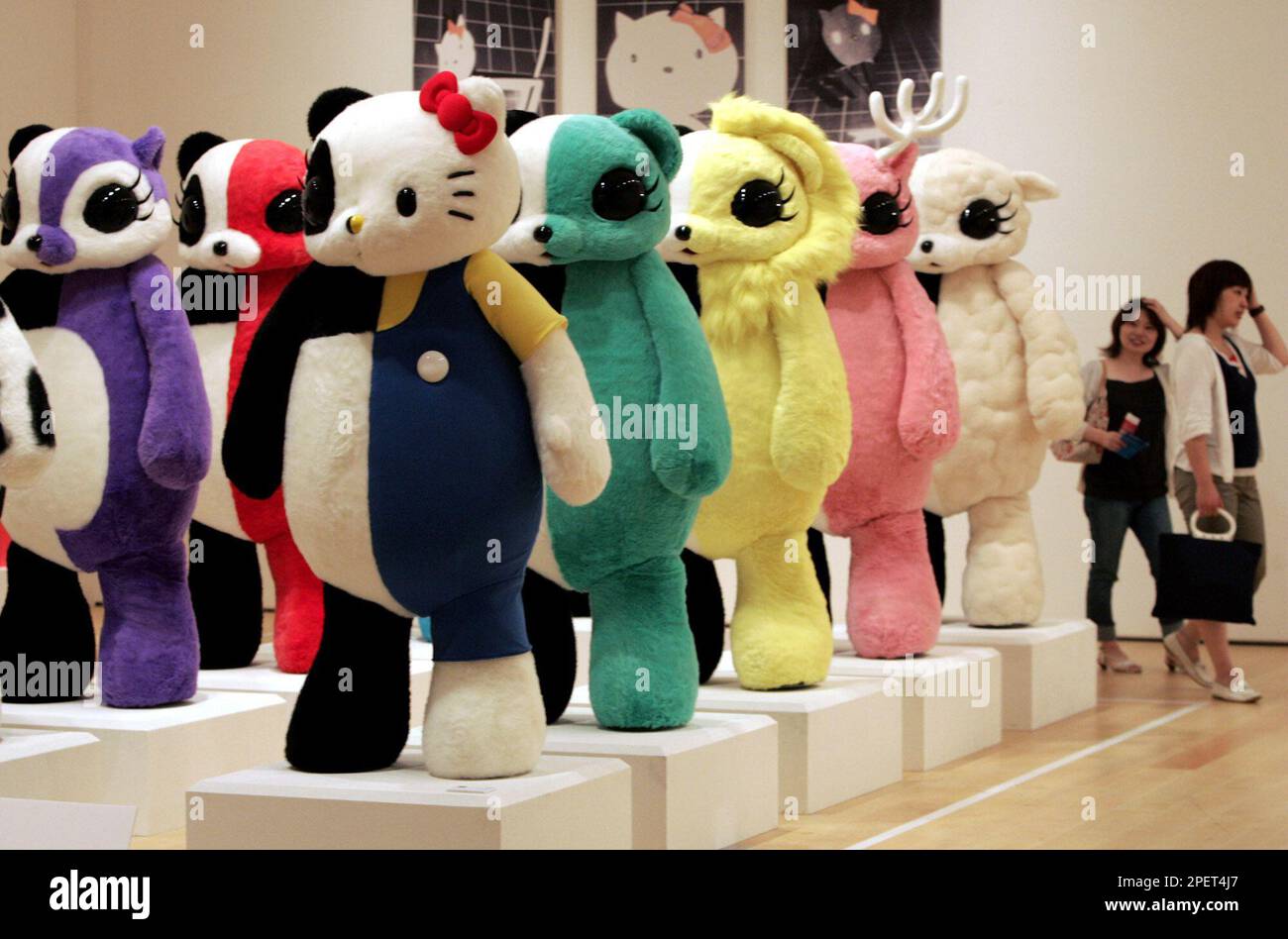 "Hello Kitty HanPanda" with a red ribbon, the character's trade mark ...