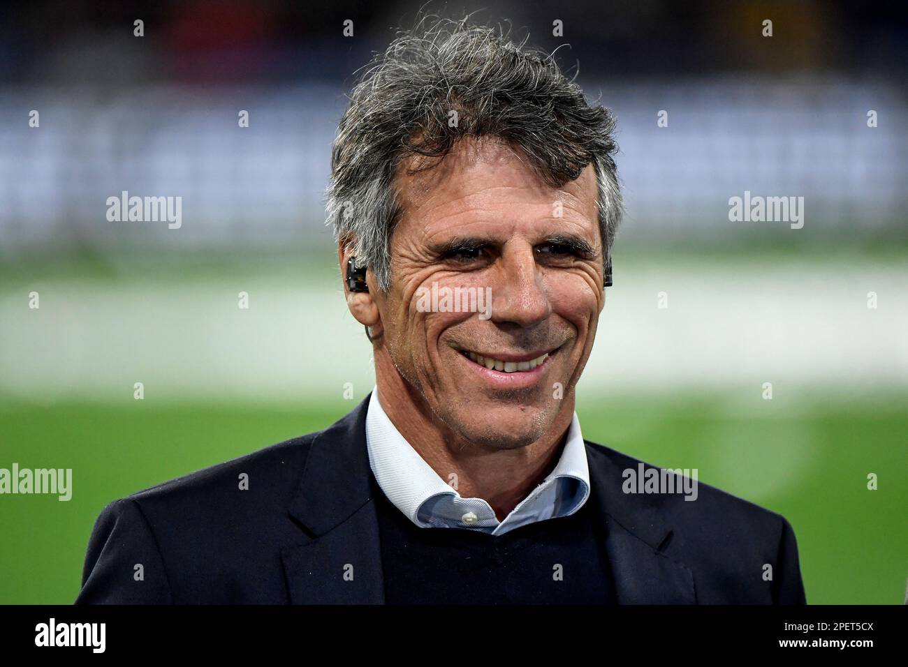 Former player and television opinionist Gianfranco Zola smiles prior ...