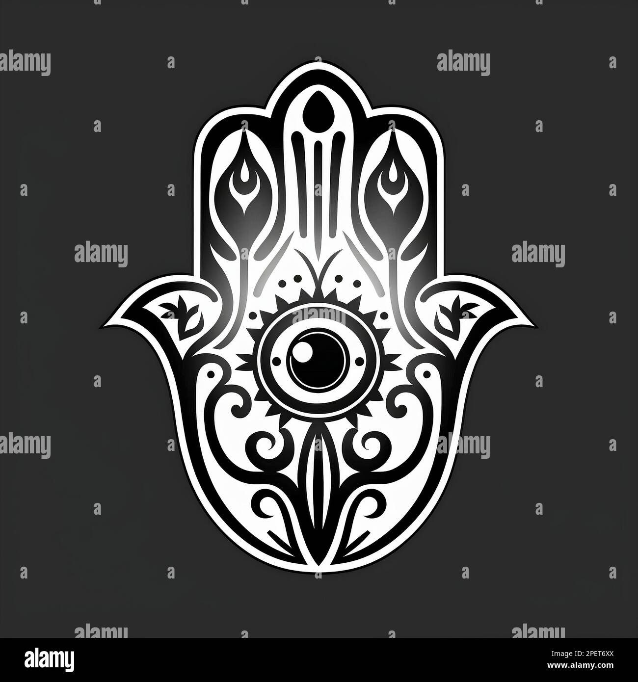 Hamsa hand illustration hi-res stock photography and images - Alamy