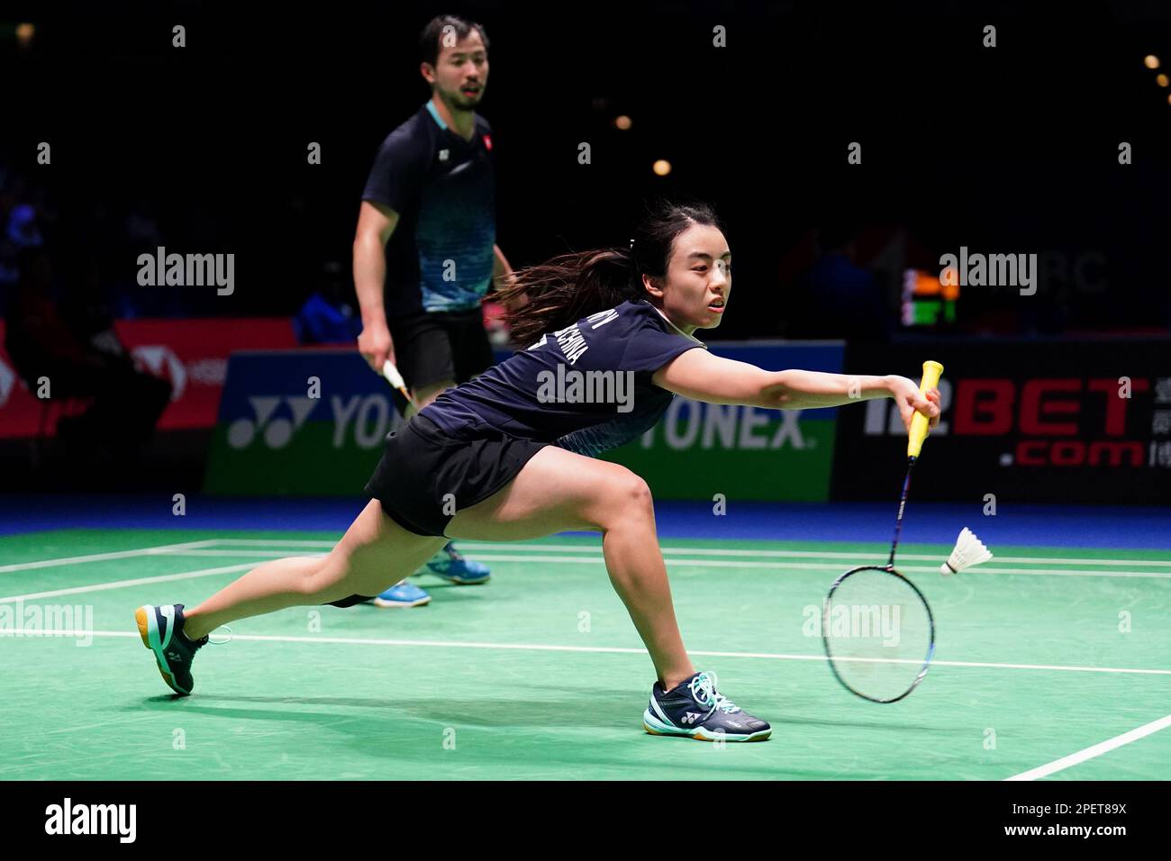 Hong Kong's Lee Chun Hei Reginald (left) and Ng Tsz Yau in action ...