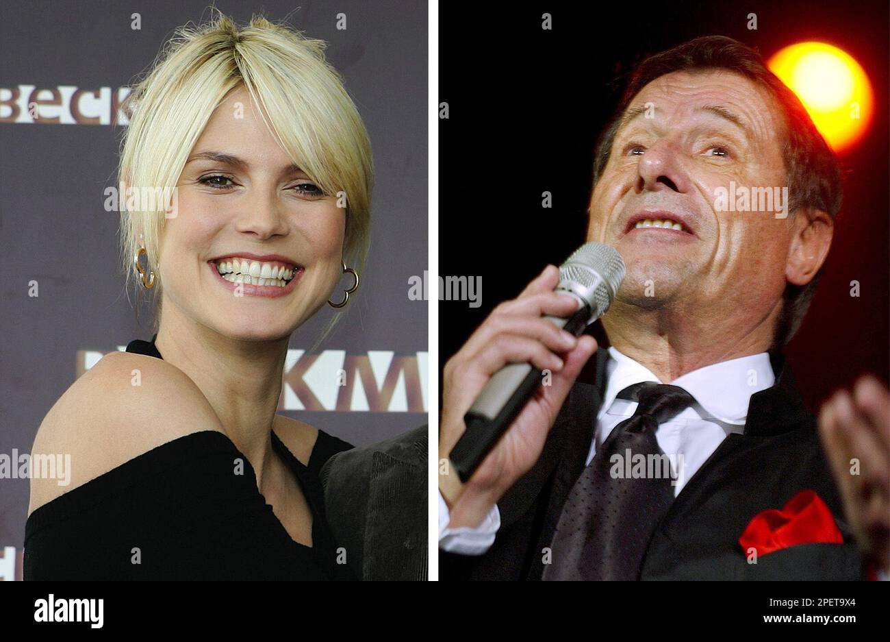 ** ARCHIV ** Die Bildcombo zeigt Topmodel Heidi Klum (links, Archivbild ...