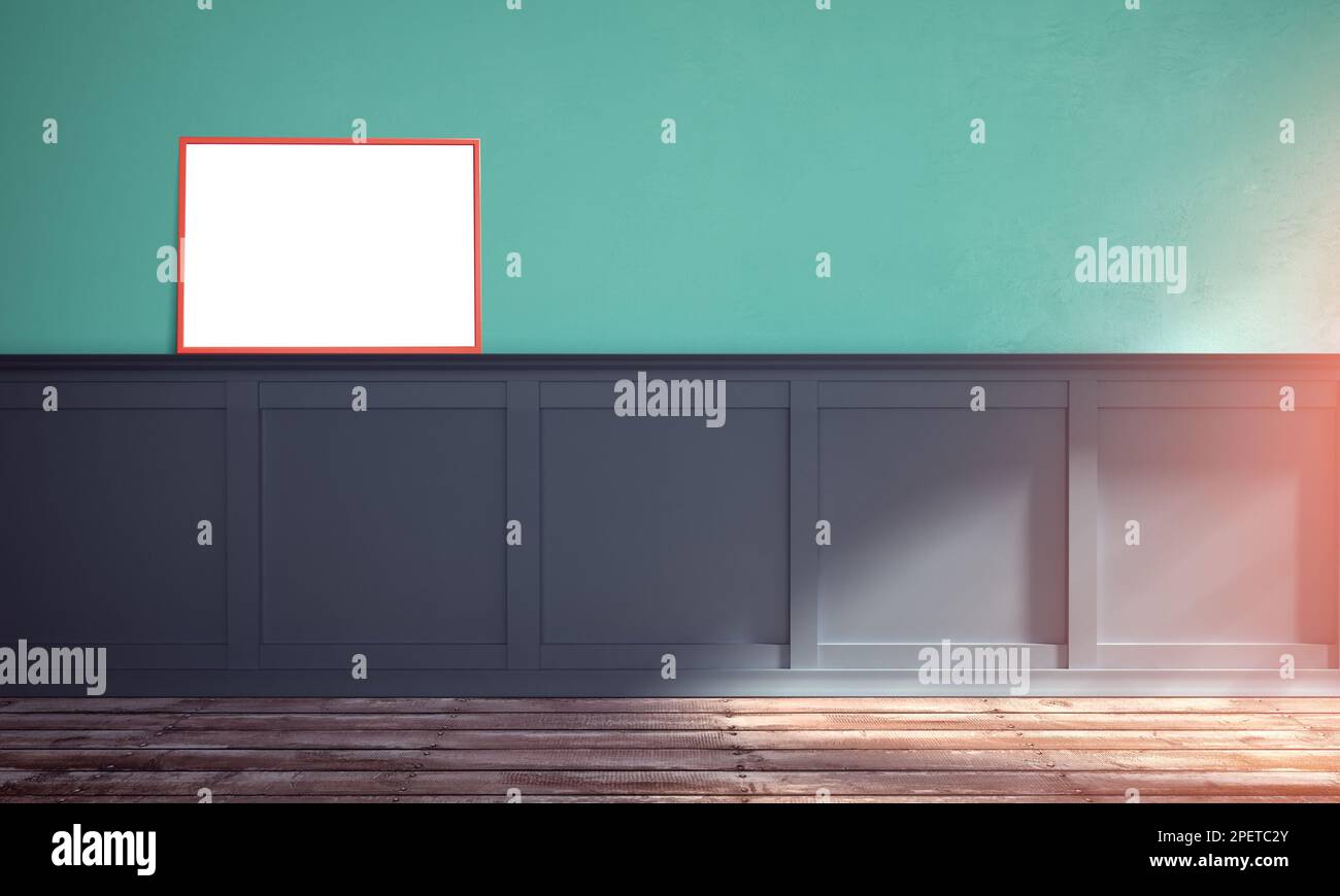 3d rendering illustration of colorful modern interior on sunny morning ...