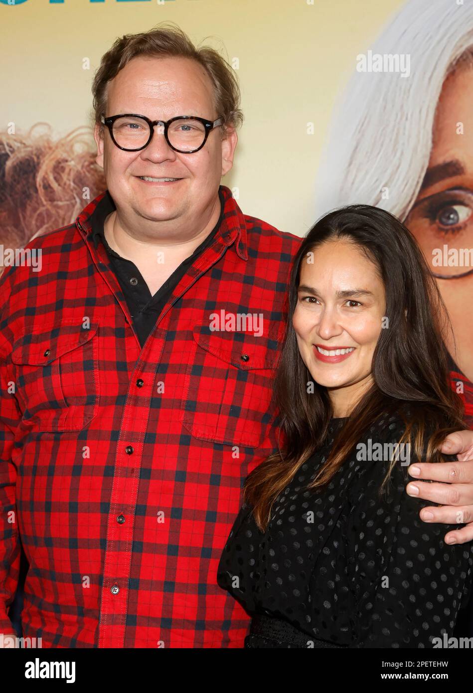 Los Angeles, Ca. 15th Mar, 2023. Andy Richter, Jennifer Herrera at the LA premiere of Moving On ...