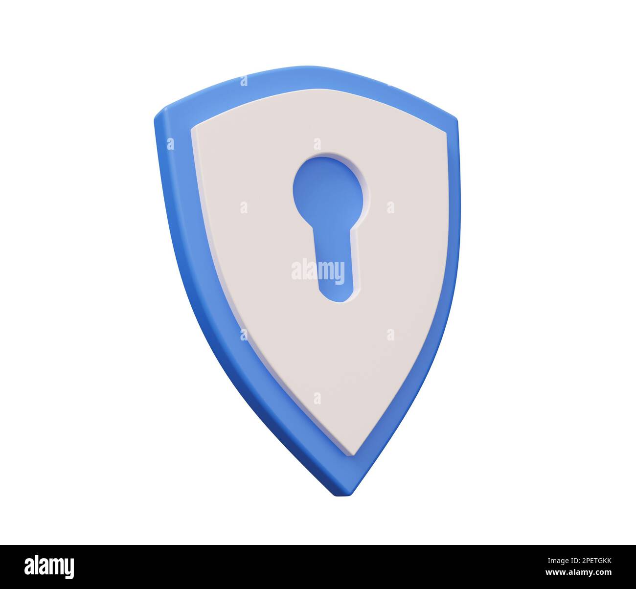 shield keyhole 3d icon Stock Photo - Alamy