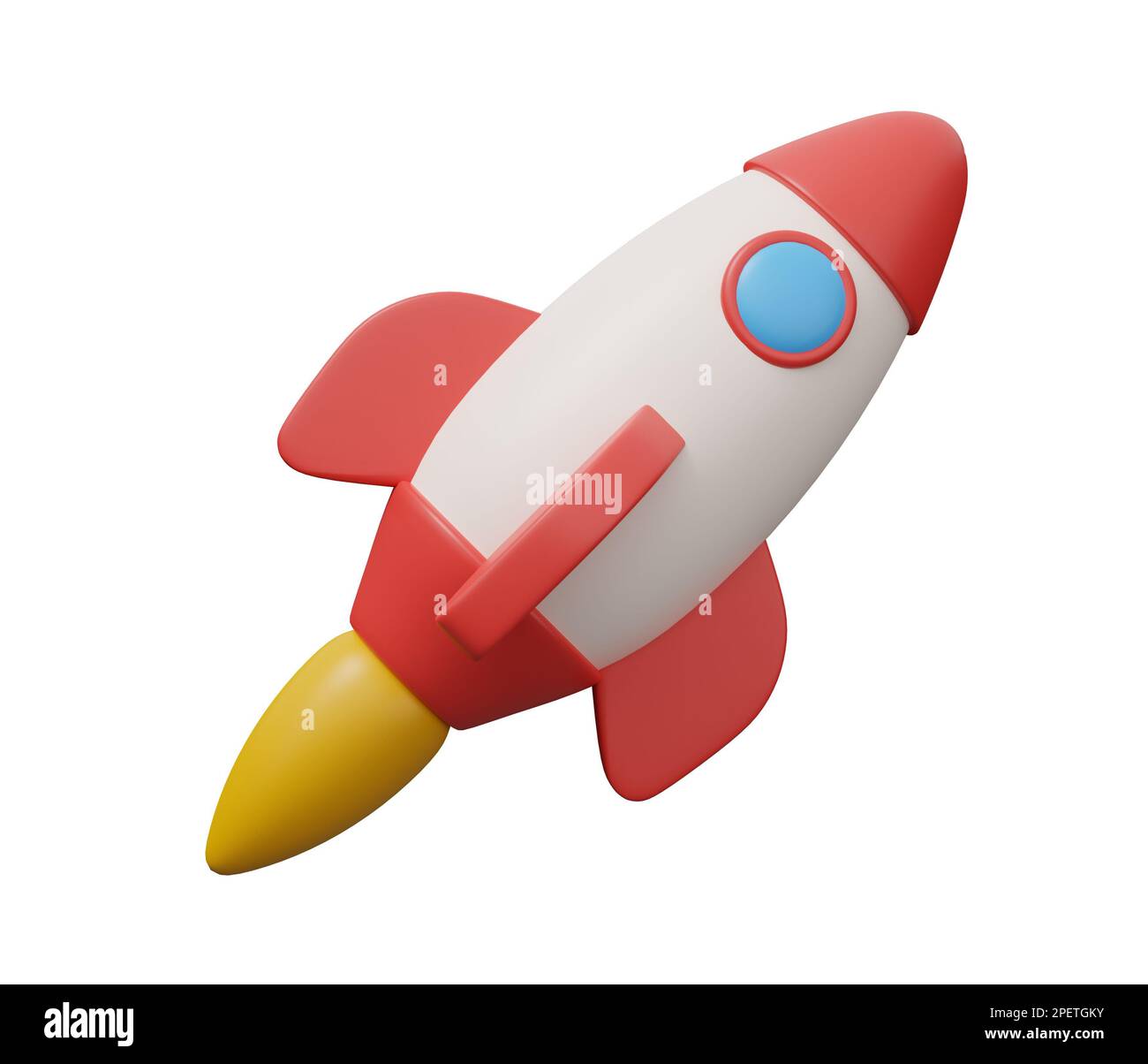 rocket spaceship 3d icon Stock Photo - Alamy