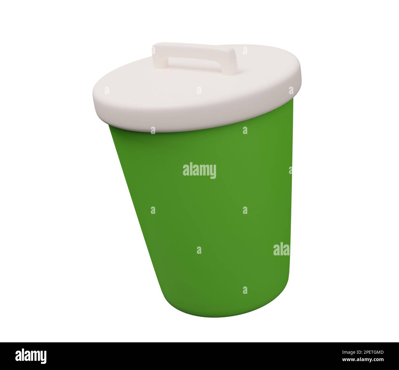 trash can 3d icon Stock Photo - Alamy
