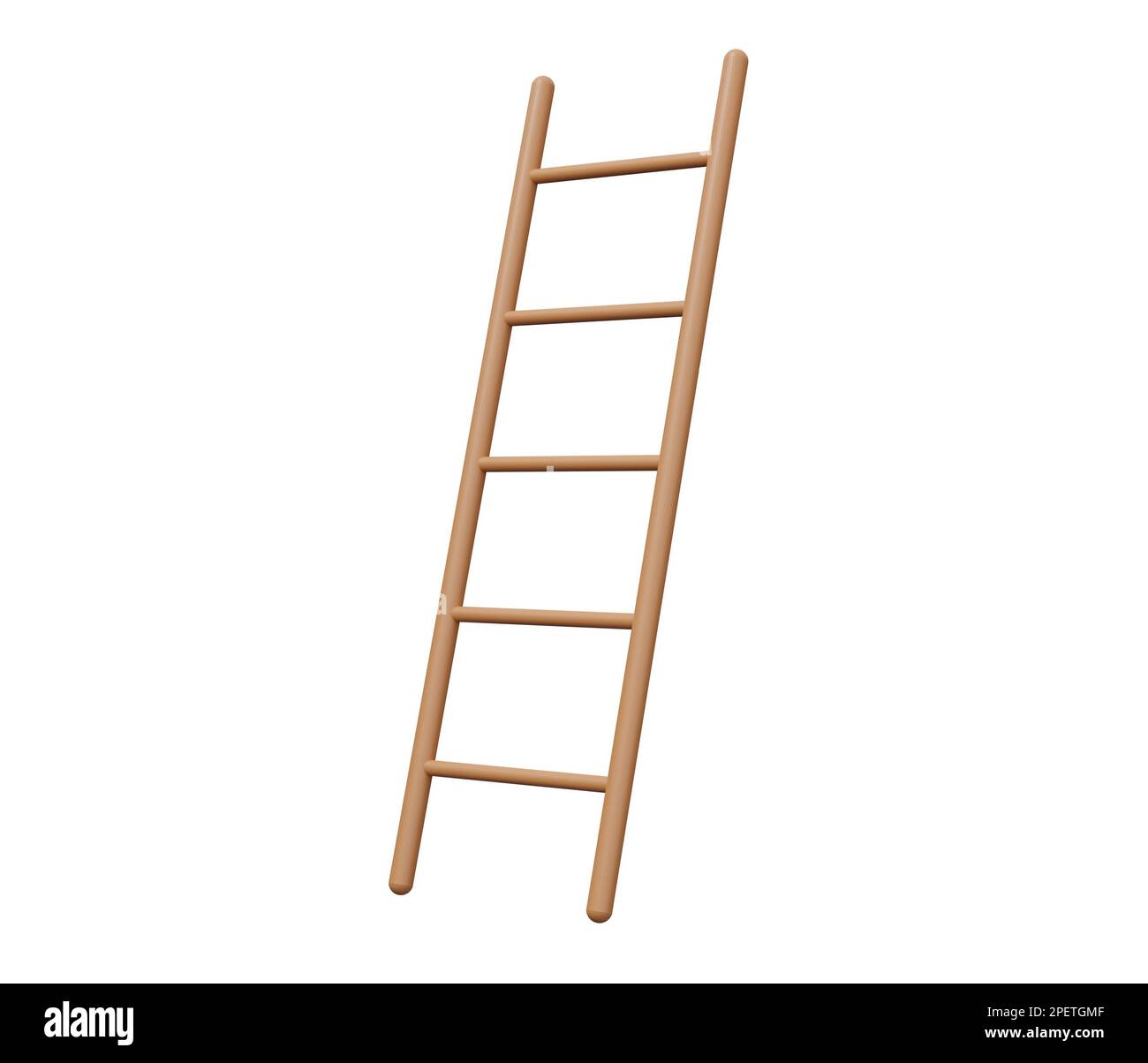 Wooden step ladder icon Cut Out Stock Images & Pictures - Alamy