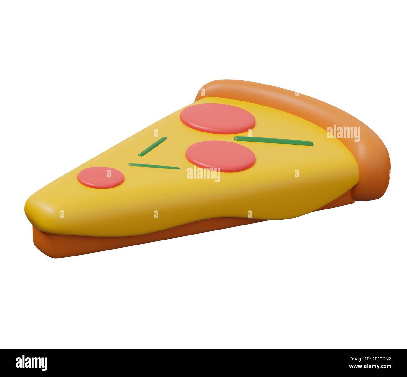 Pizza slice 3d icon Stock Photo - Alamy