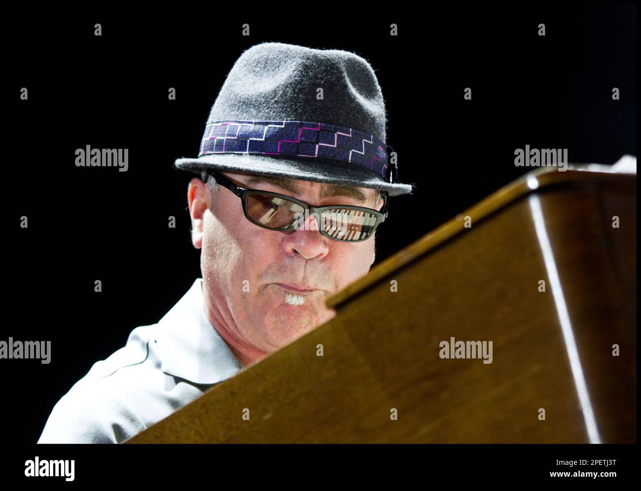 David K Mathews with Santana in concert in the Gelredome in Arnhem ...