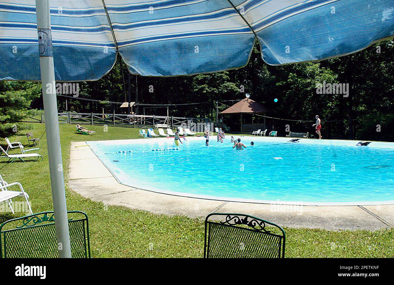 A swimming pool, available to guests of the Ole Mink Farm Recreational ...