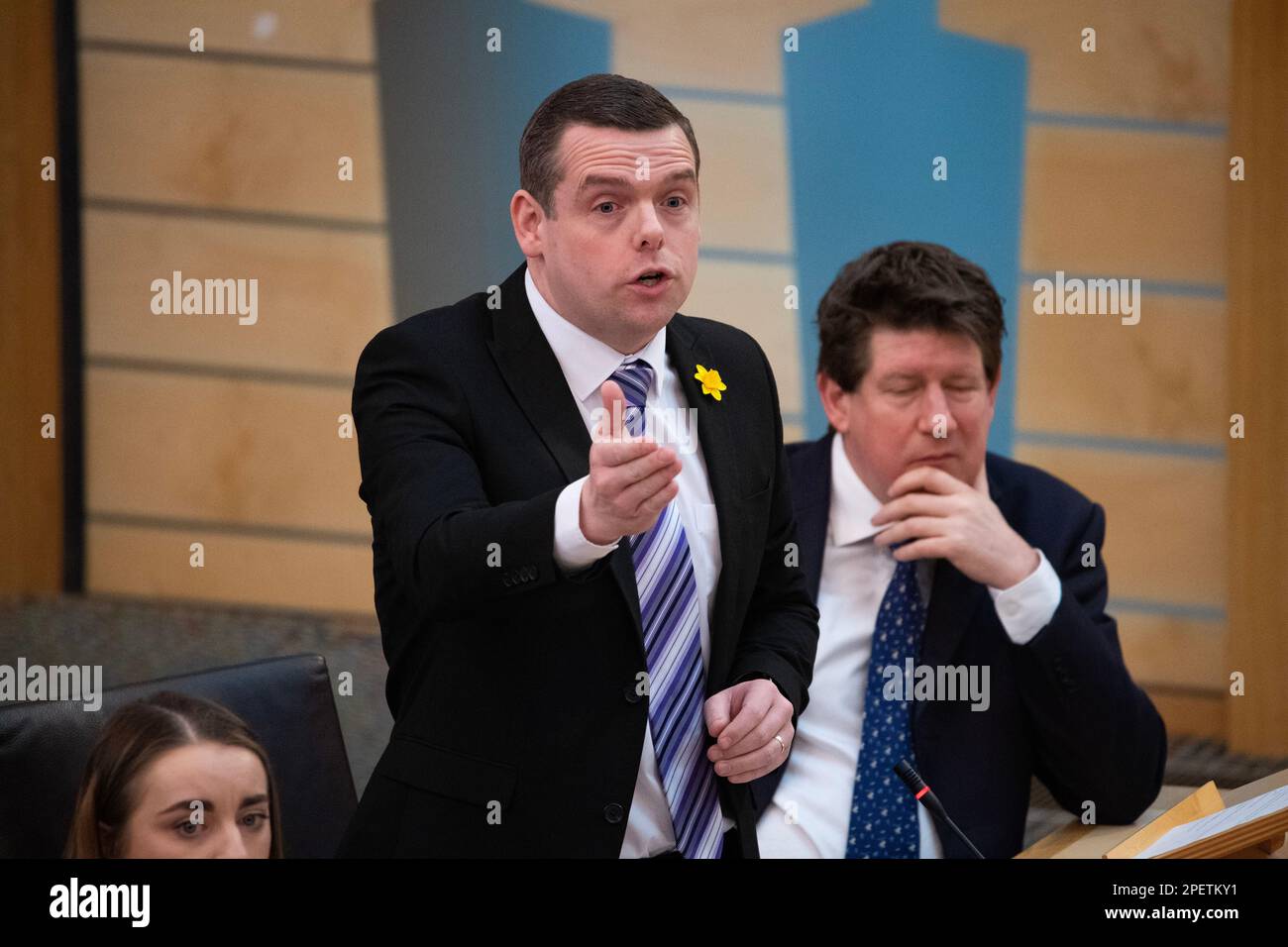 Edinburgh, Scotland, UK. 16th Mar, 2023. PICTURED: Douglas Ross MSP ...