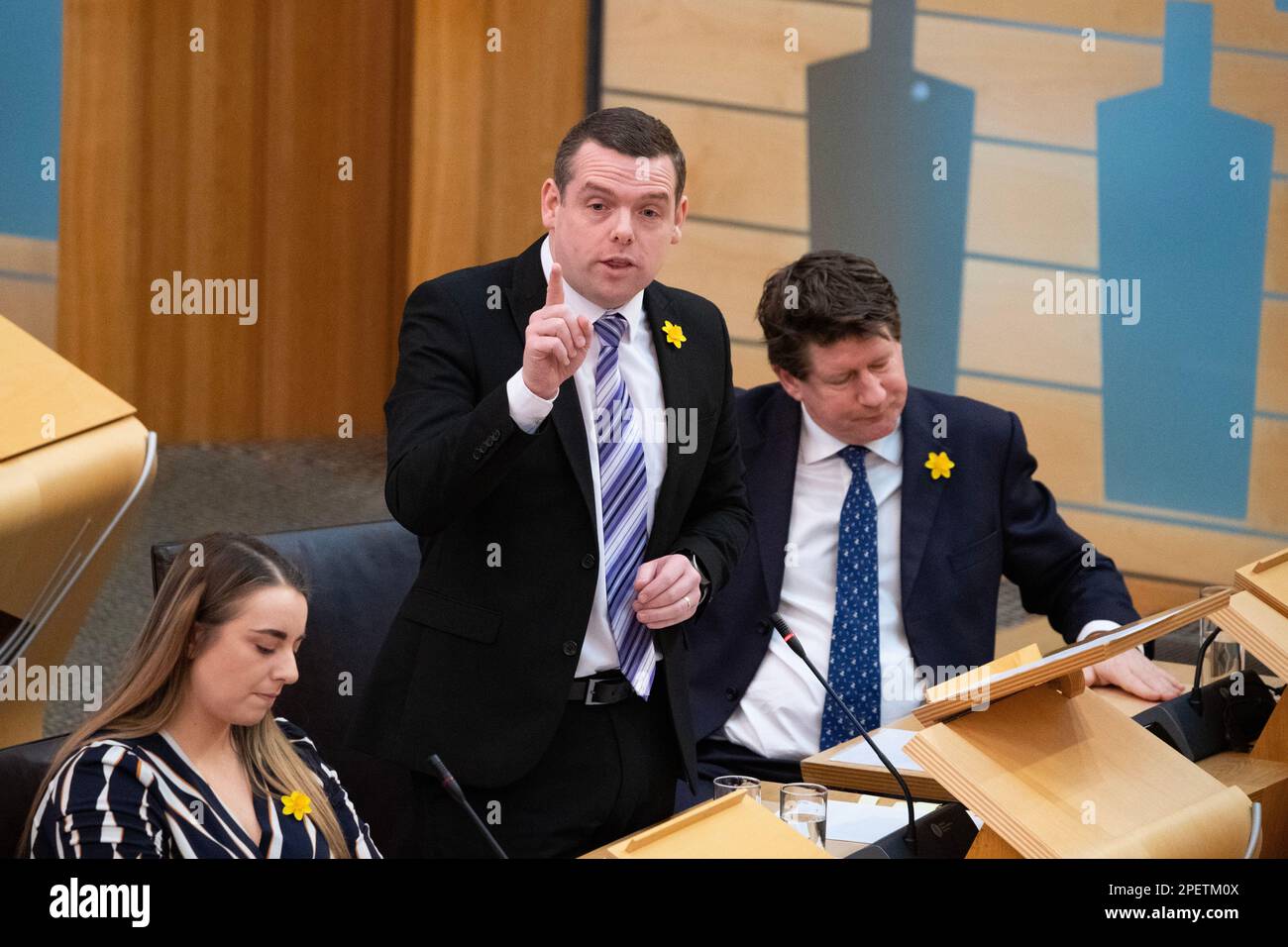Edinburgh, Scotland, UK. 16th Mar, 2023. PICTURED: Douglas Ross MSP ...