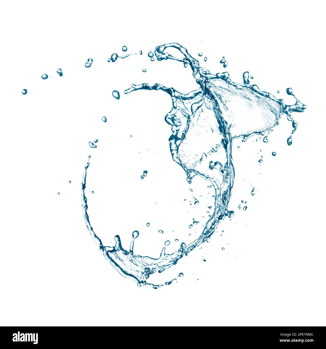 Twisted water splash isolated on Cut Out Stock Images & Pictures - Alamy