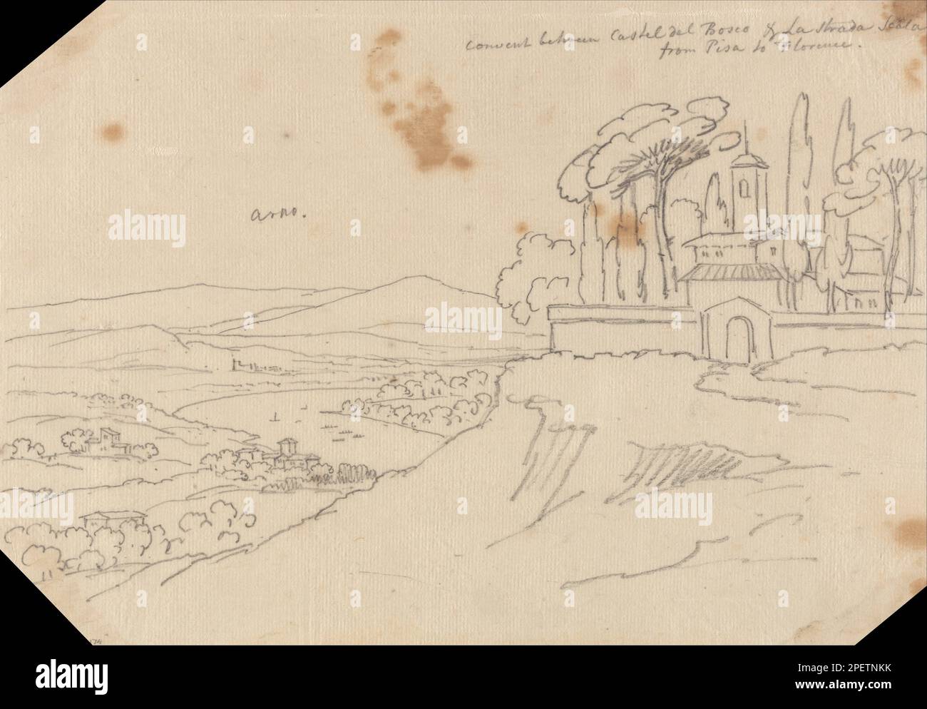 Convent Between Castel del Bosco and La Strada Scala by John Robert ...