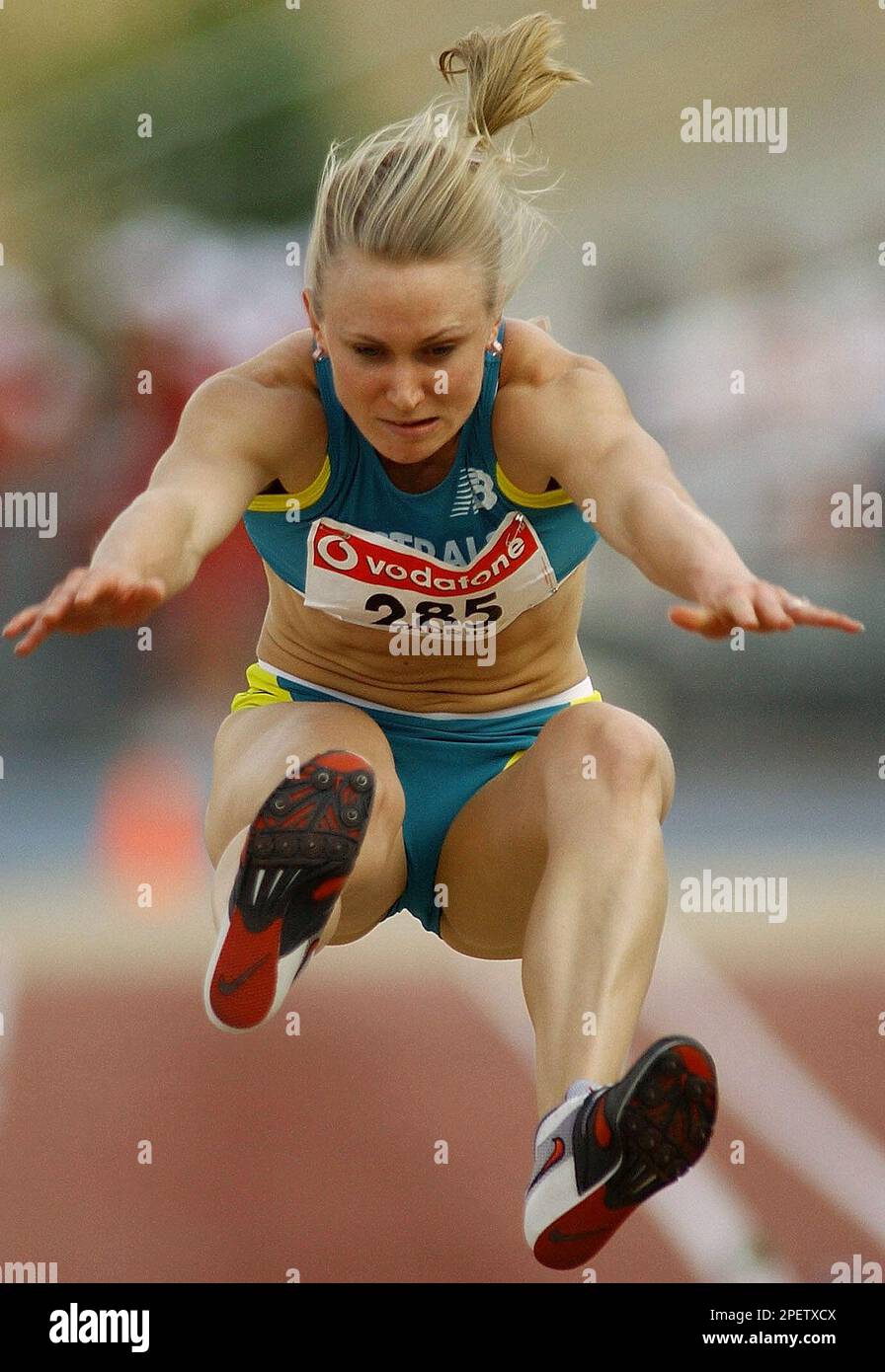 Australia's Bronwyn Thompson in the final round of the women's long ...