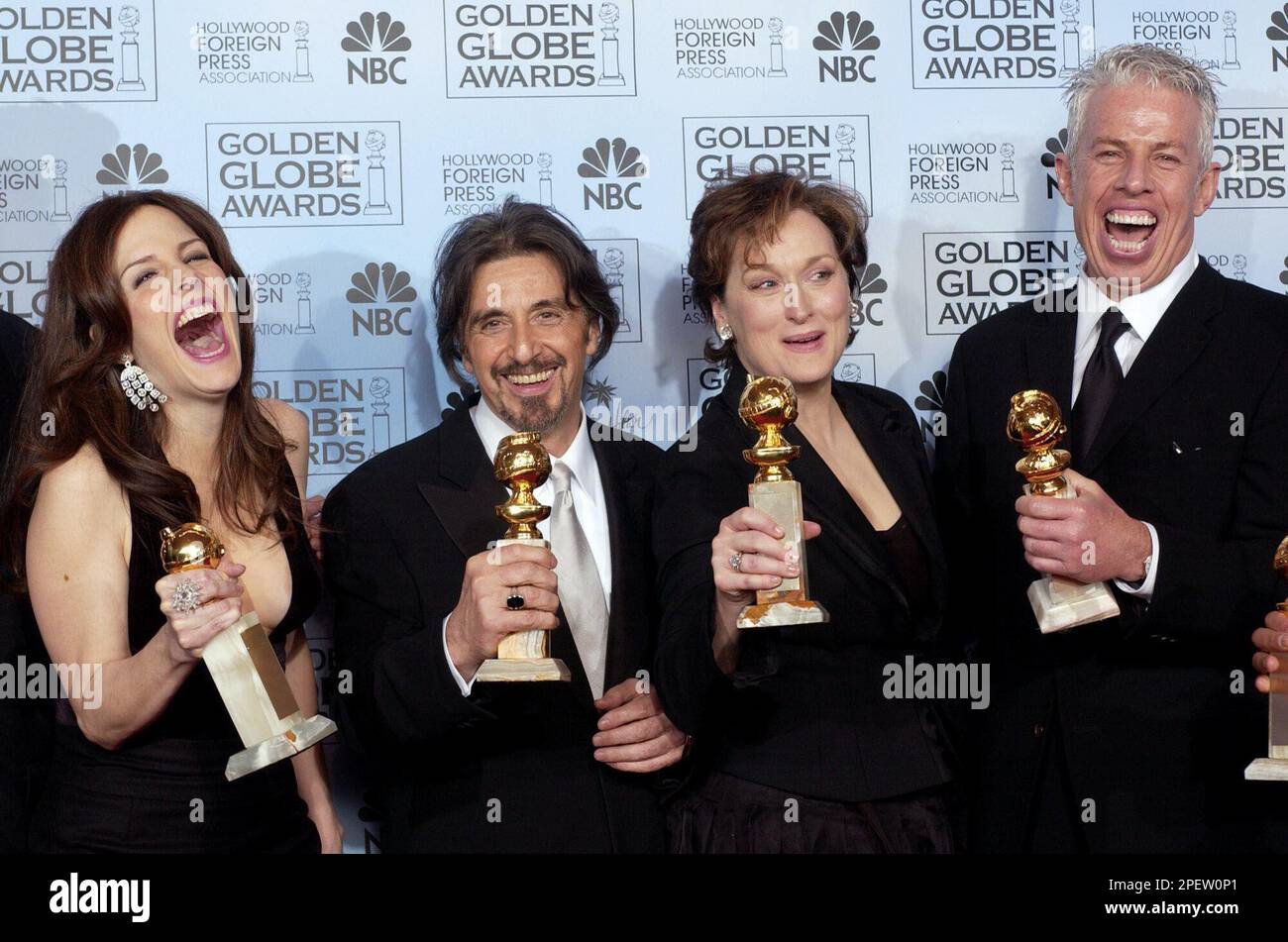 ** FILE ** The cast of "Angels in America" from left, Mary Louise ...