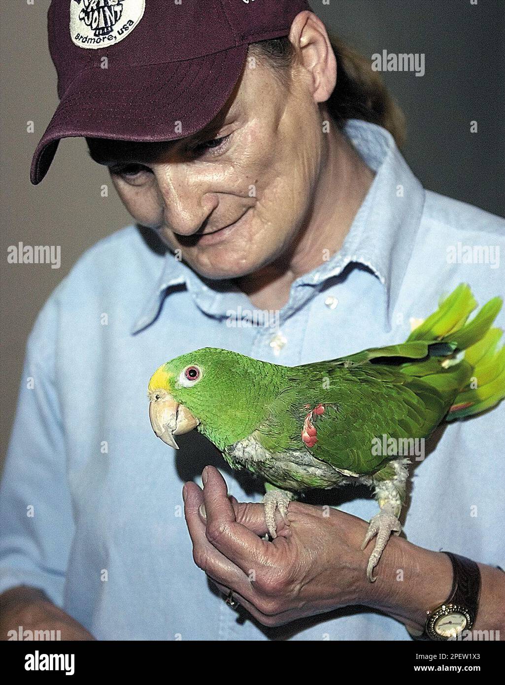 ** ADVANCE FOR WEEKEND JULY 17-18 ** Alice Wiles holds Pretty Bird on ...