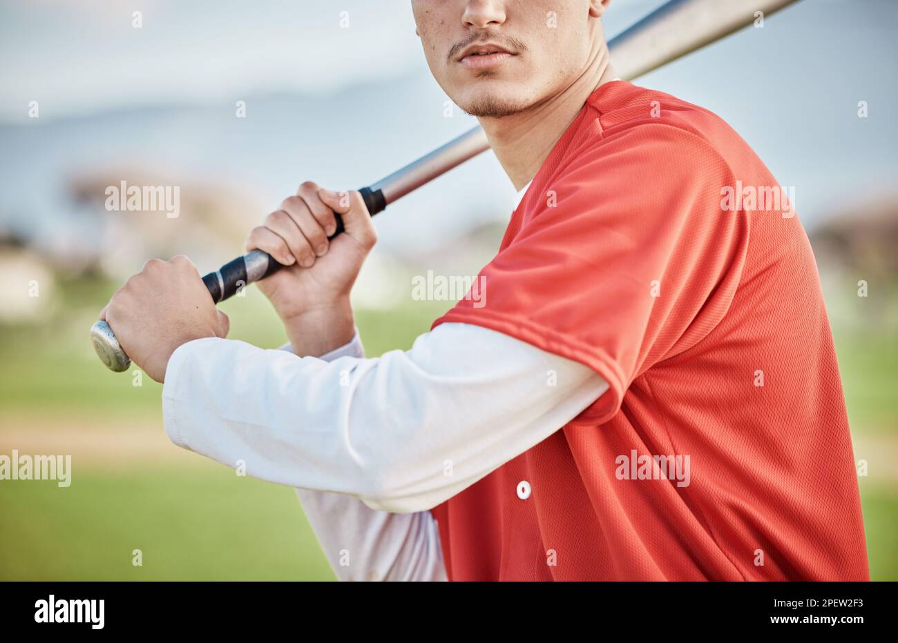 Hands on baseball bat hi-res stock photography and images - Alamy