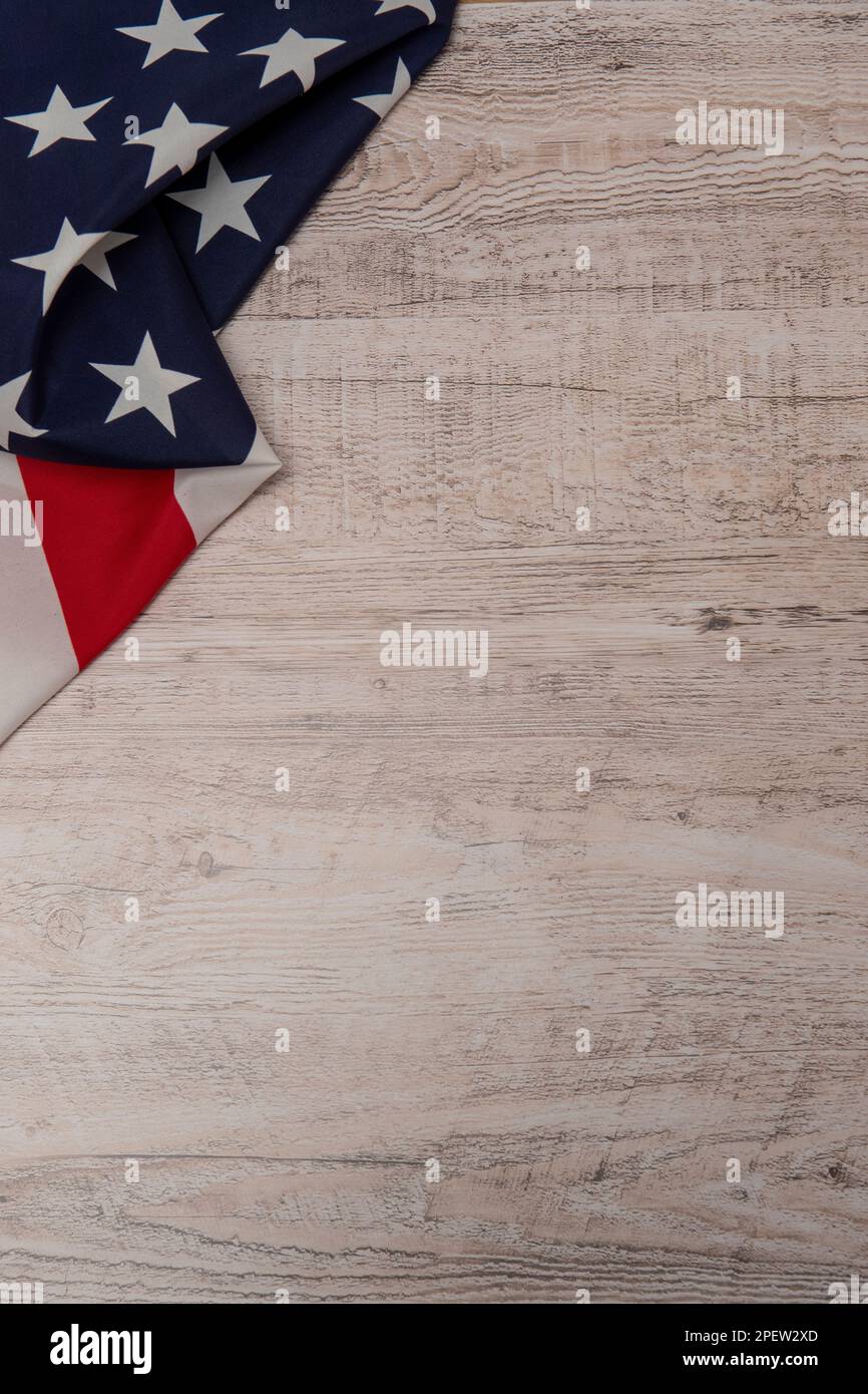 vertical photo of united states flag stars in upper left corner on ...
