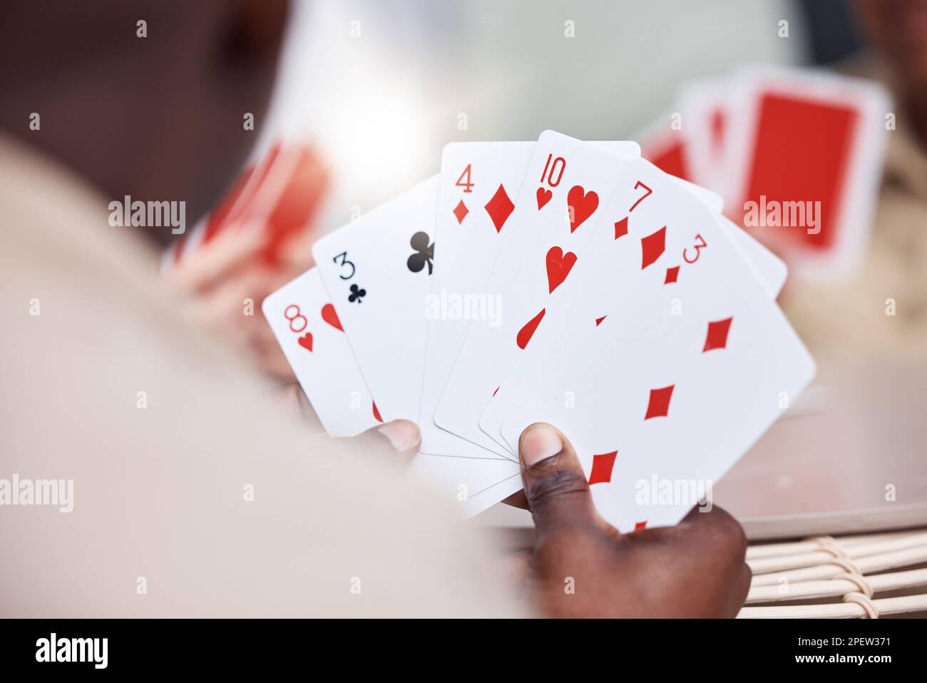 Playing card back hi-res stock photography and images - Alamy