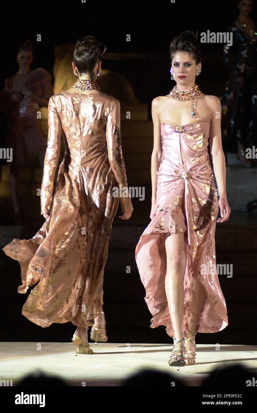 Models take the catwalk during Italian Designer Rocco Barocco's charity ...