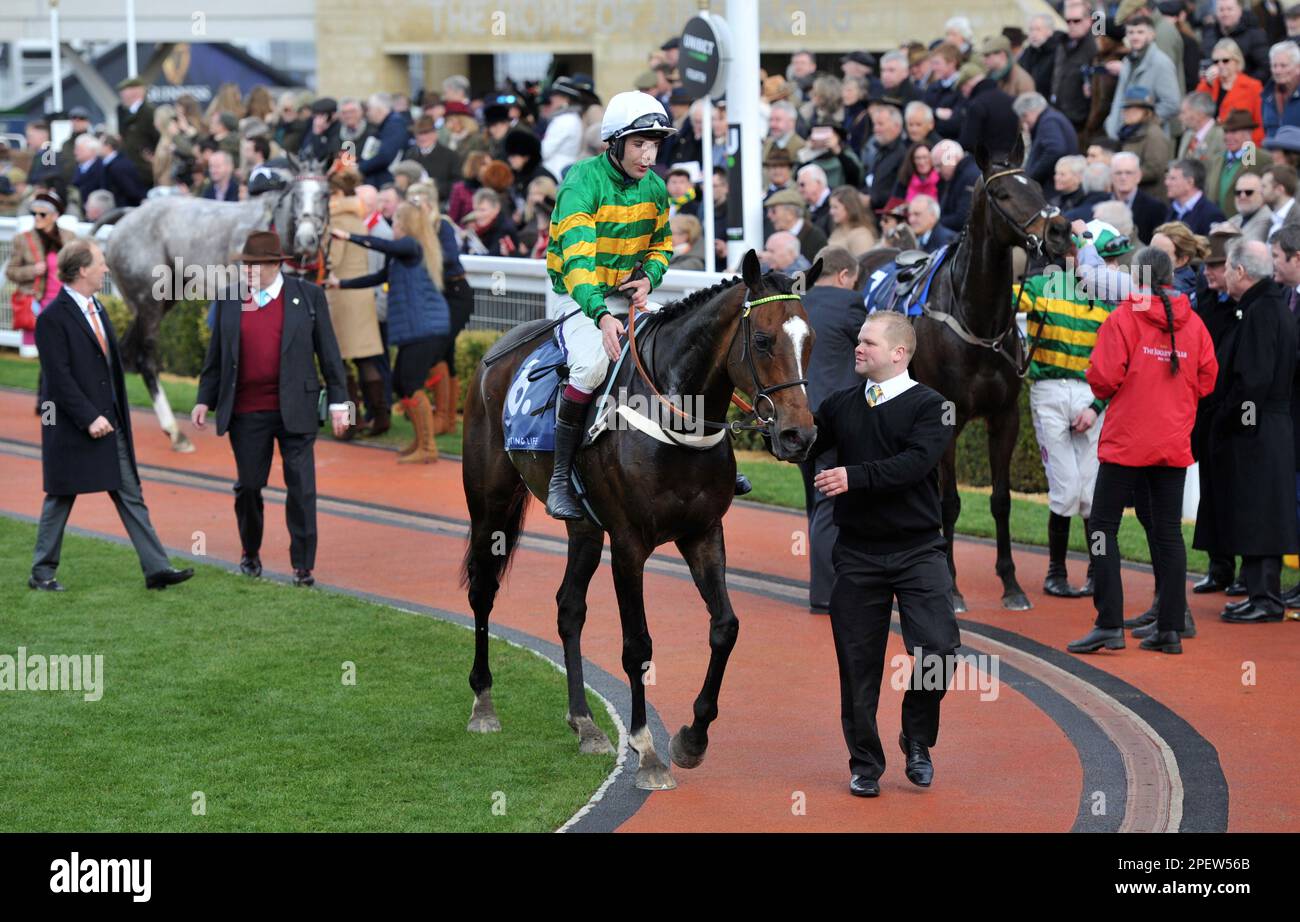 Race 2 The Sporting Life Arkle Trophy Jonbon ridden by Aidan Coleman ...