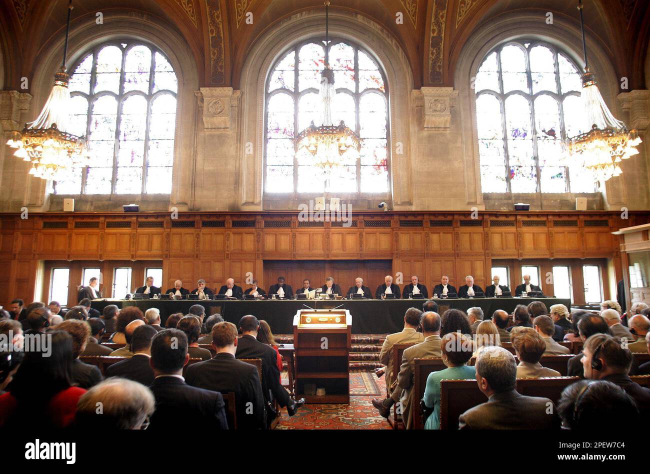 Judges from right to left: Peter Tomka, Hisashi Owalda, Thomas ...