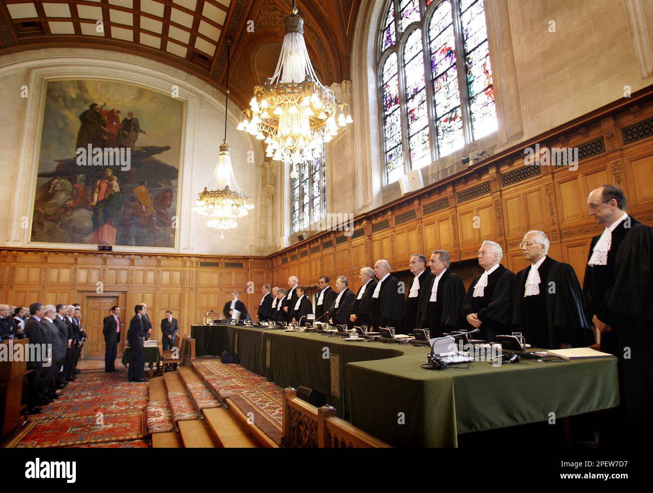 Judges from right to left: Peter Tomka, Hisashi Owalda, Thomas ...