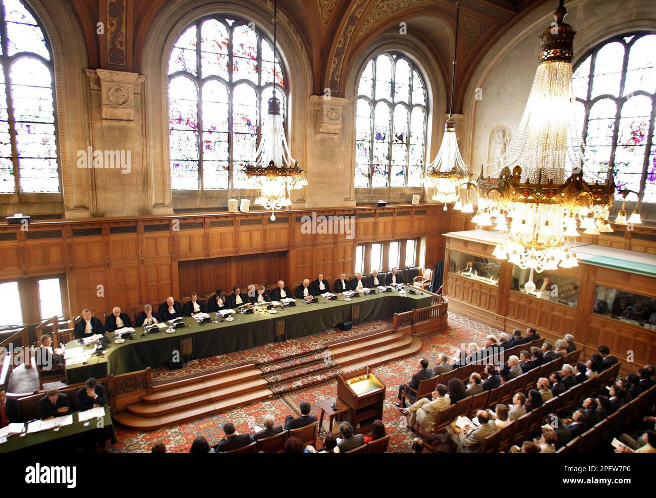 Judges from right to left: Peter Tomka, Hisashi Owalda, Thomas ...
