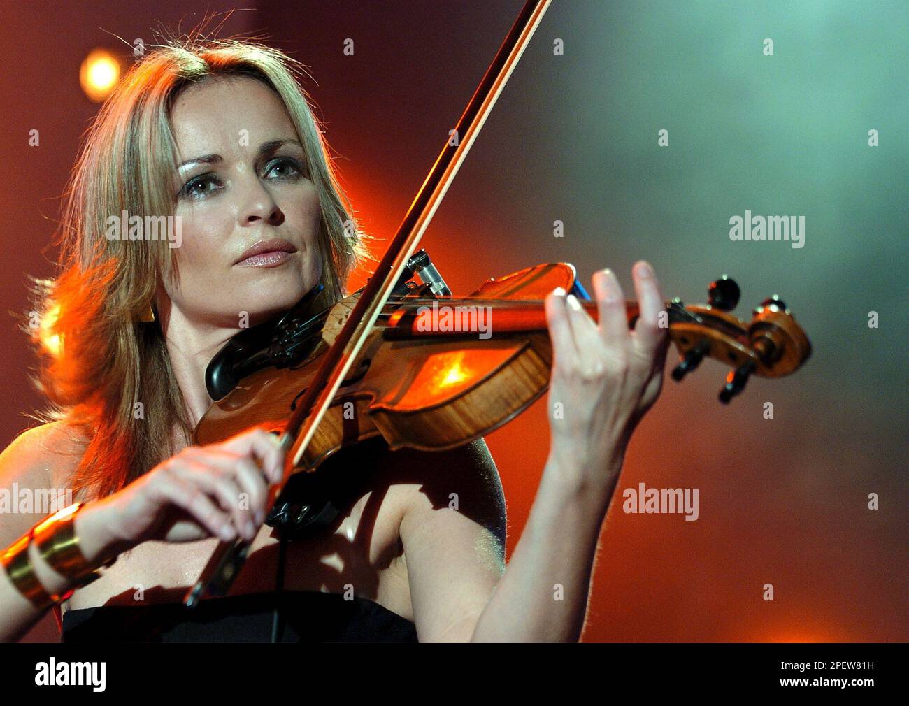 Sharon Corr, violinist and singer with Irish pop group "The Corrs ...