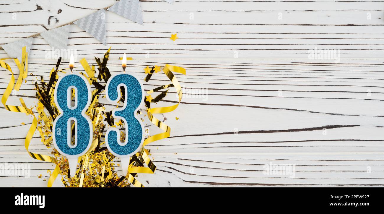 Happy 83rd birthday card hi-res stock photography and images - Alamy