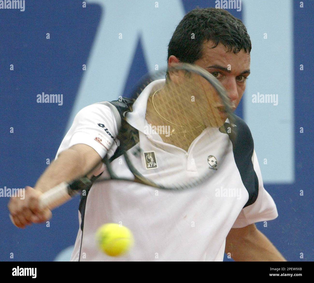 Albert Montanes from Spain plays a return to Jiri Novak from Czech ...