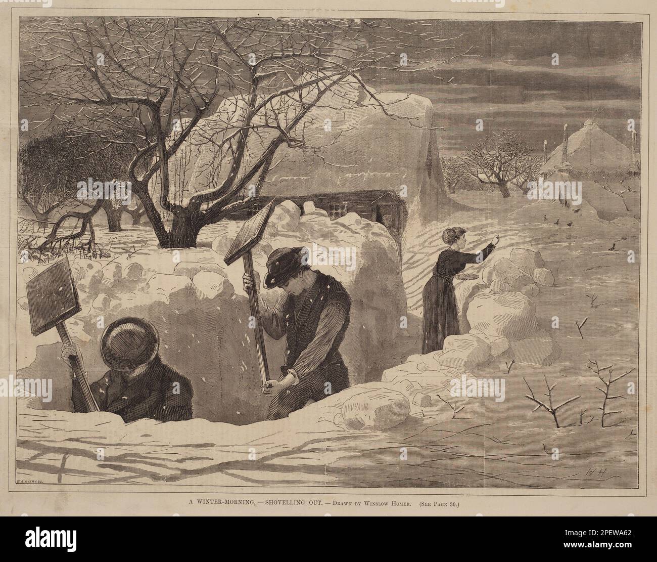 George winter illustration hi-res stock photography and images - Alamy