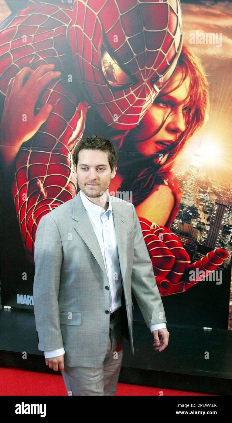 US actor Tobey Maguire poses for the photographers prior to the ...