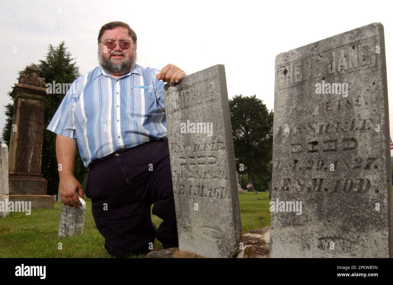 Richard Helwig, who is researching and cataloging Ohio's ghost towns ...