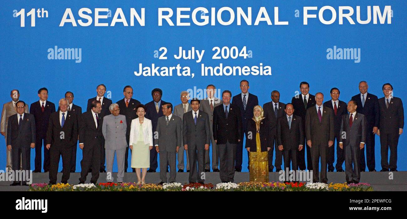 Foreign Ministers attending the Association of Southeast Asian Nations ...