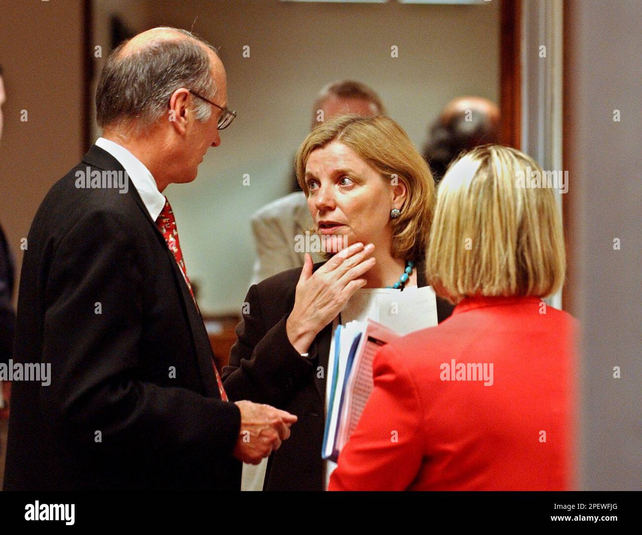 ** ADDS THAT THE MEETING WAS ABOUT INDIAN GAMBLING ** Pat Clarey, chief ...