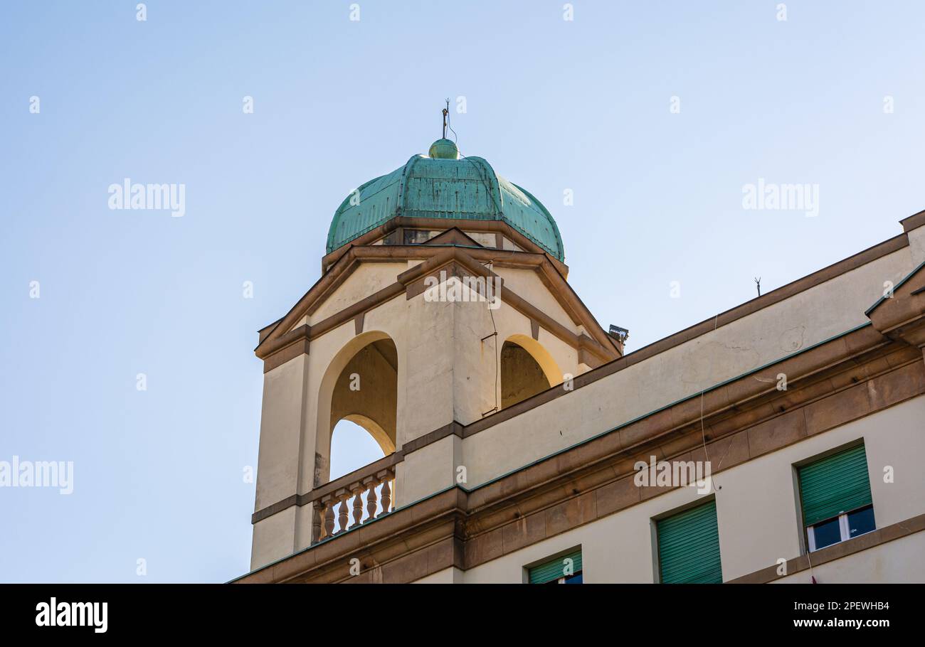 Facade of the Sanctuary of Santa Gemma. Roman Catholic church-sanctuary ...