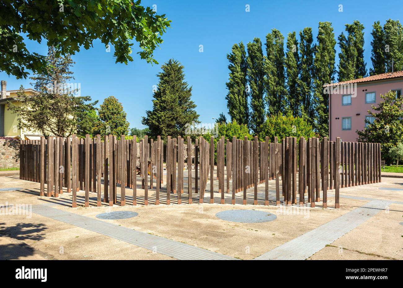 sharing open garden at Capannori village, Lucca province, Tuscany ...