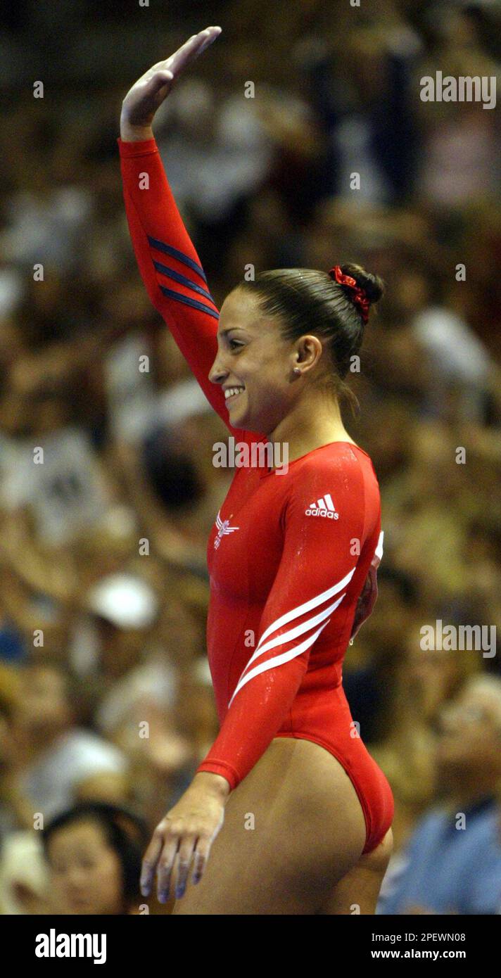 ***FILE*** Mohini Bhardwaj, of Los Angeles, Calif., waves after ...