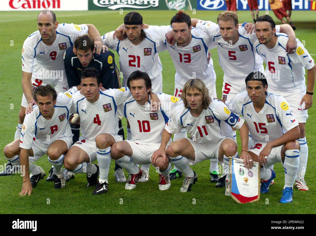 The Czech Republic national soccer team prior to their Euro 2004 ...