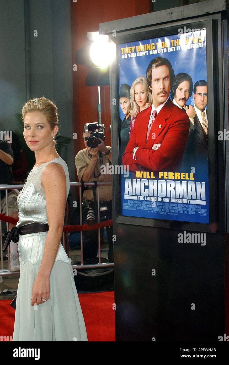 Christina Applegate poses for photos on the red carpet before the ...