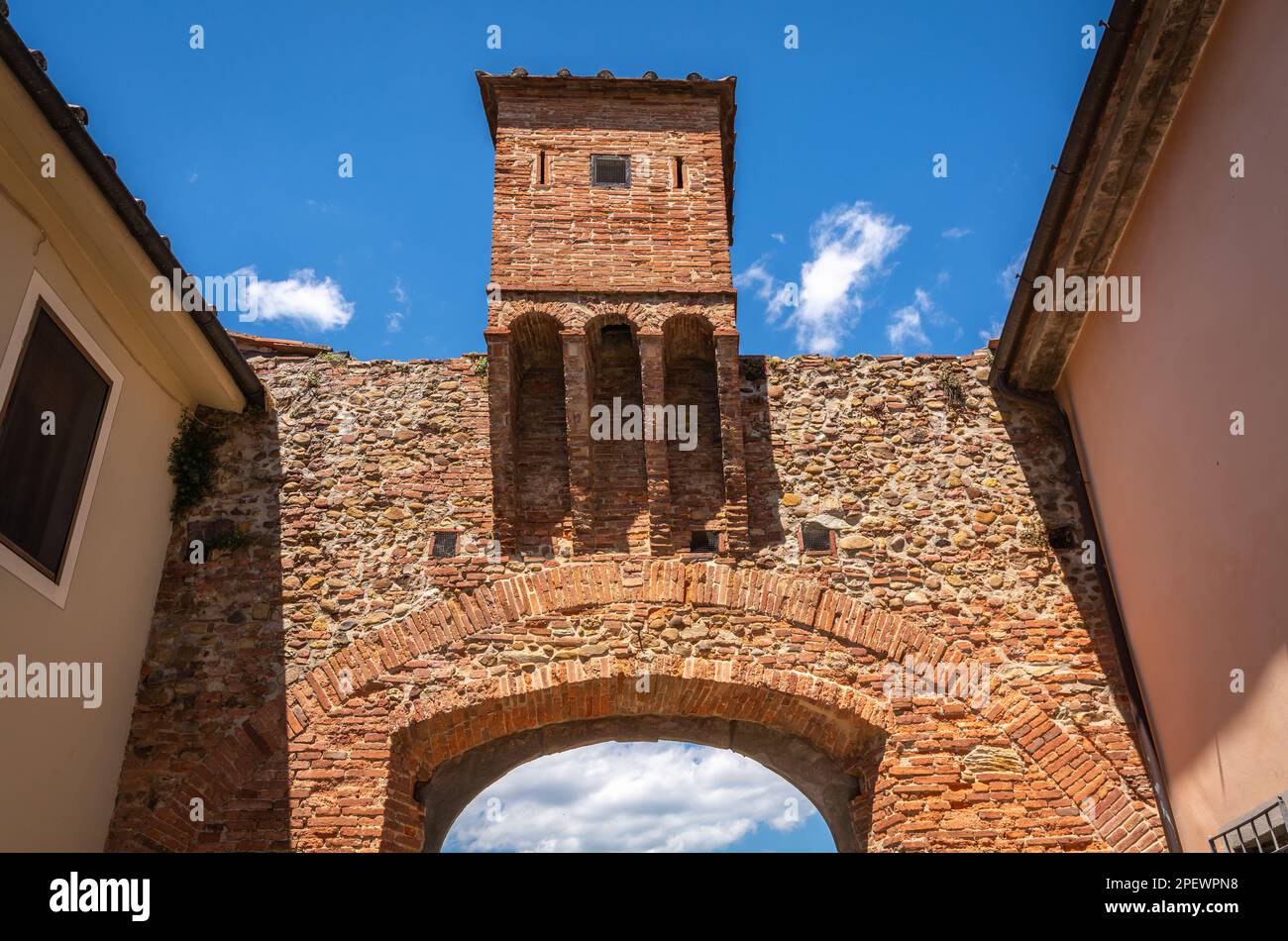 the gate of the medieval village of Altopascio (The Mariani gate ...