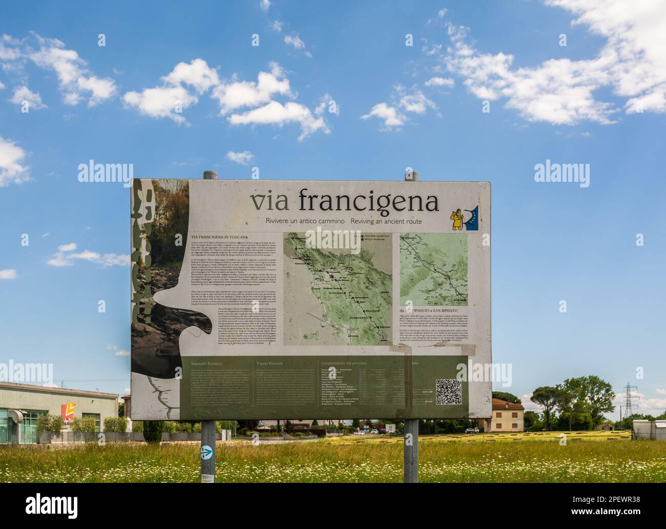 Francigena map hi-res stock photography and images - Alamy