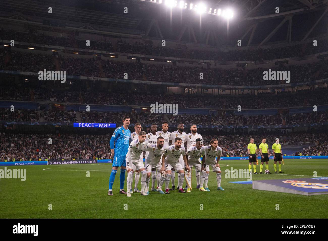 UEFA Champions League round of sixteen second leg match at the Santiago ...