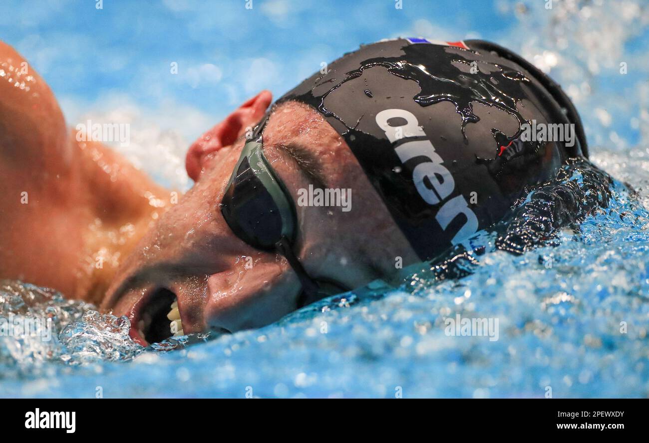 Netherlands’ Josh Renkema in action during the Men’s MC 100m Freestyle ...