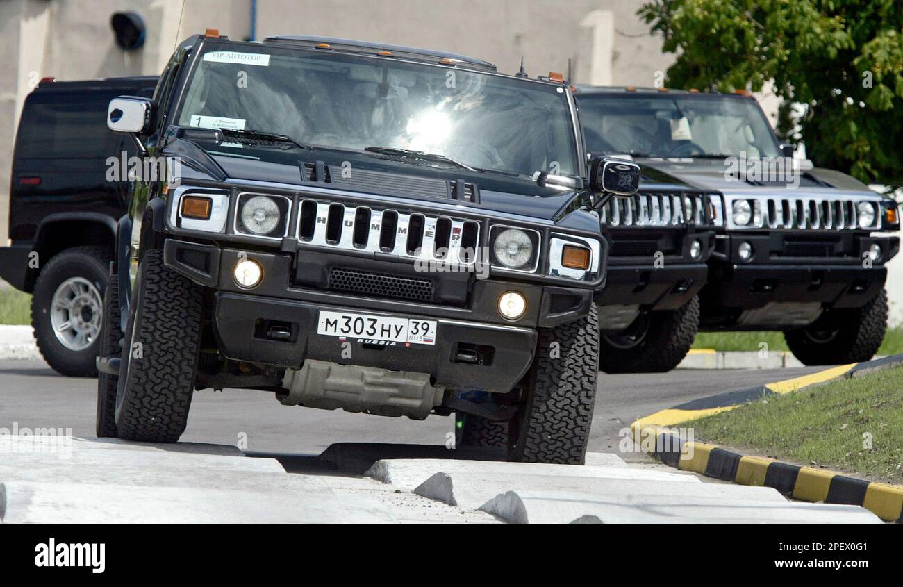 Hummer H2 cars assembled at the Avtotor automobile plant in Kaliningrad ...