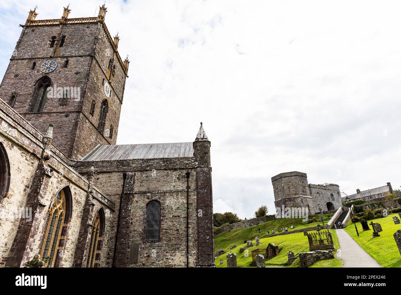 St. Davids Cathedral, St Davids, Pembrokeshire, Wales, UK, St. Davids ...