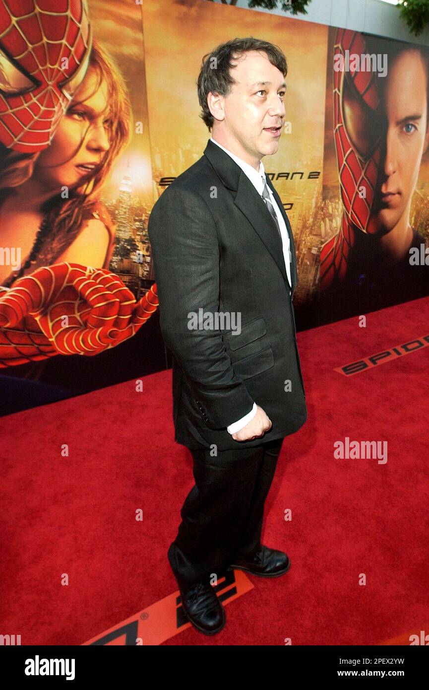 Director Sam Raimi Poses For Photographers At The Premiere Of Spider Man 2 In Los Angeles