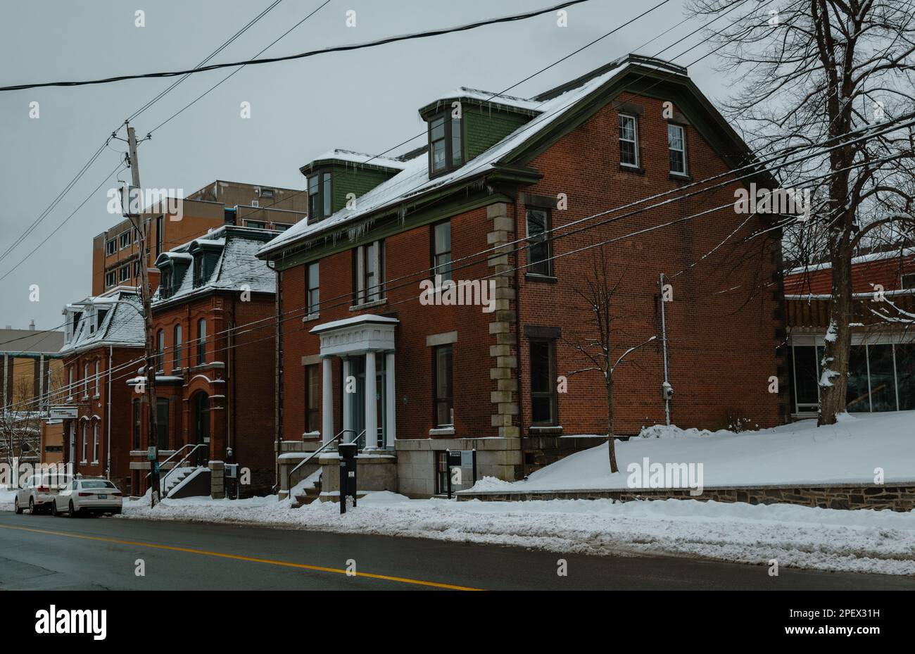 Three brick buildings along Barrington Street, Hart House ,Sarah Moren ...